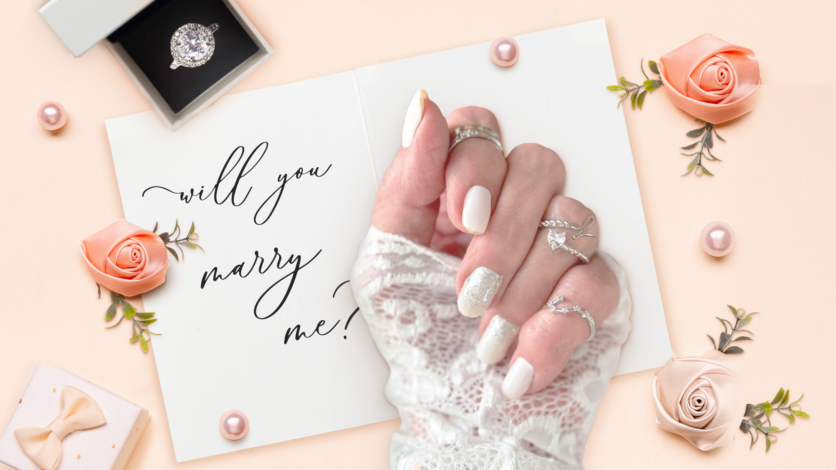 The Prettiest Manicures To Nail Your Engagement Proposal Photos – iGel ...