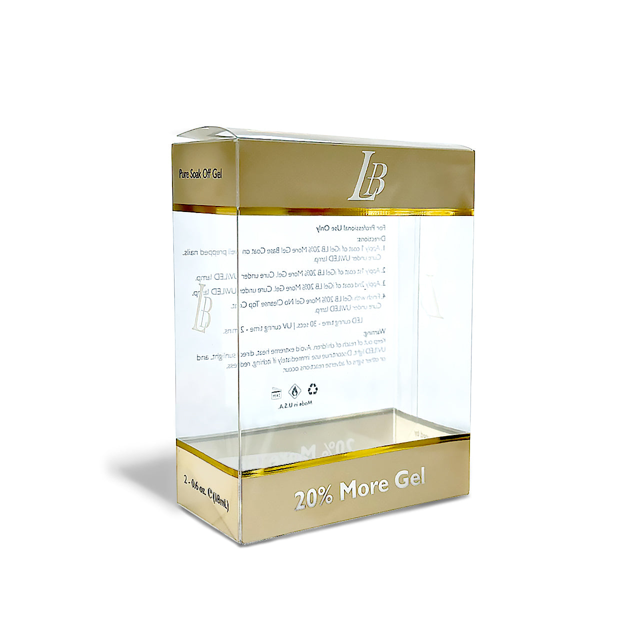 LB Clear Plastic Duo Box – iGel Beauty